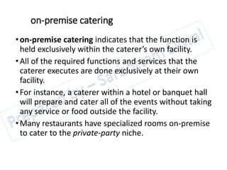 Chapter 1 catering industry | PDF