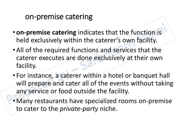 Chapter 1 catering industry | PDF | Business | Business and Finance