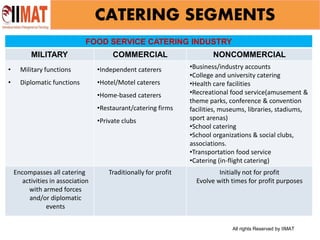 Catering Industry | PDF