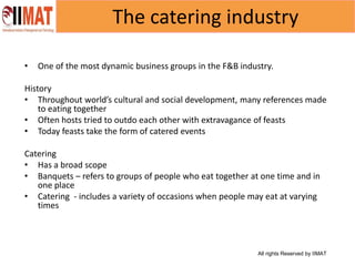 Catering Industry | PDF