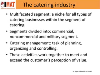 Catering Industry | PDF
