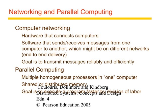 Chapter 1 characterisation of distributed systems | PPT