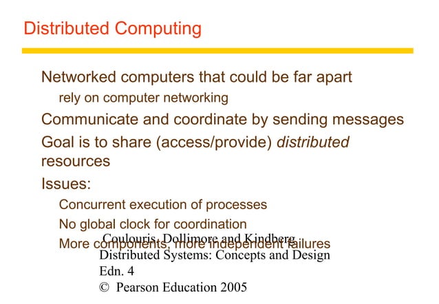 Chapter 1 characterisation of distributed systems | PPT