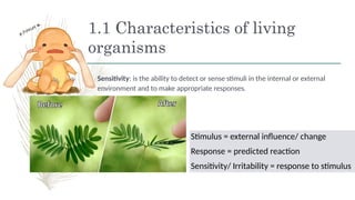 Chapter 1 Characteristics and Classification of Organisms.pptx