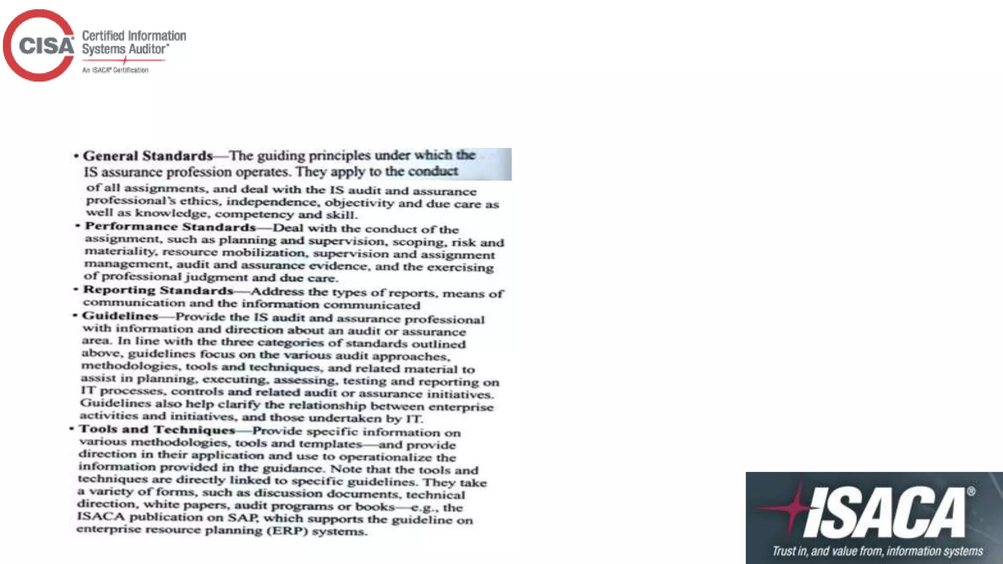 CISA Training - Chapter 1 - 2016 | PPTX