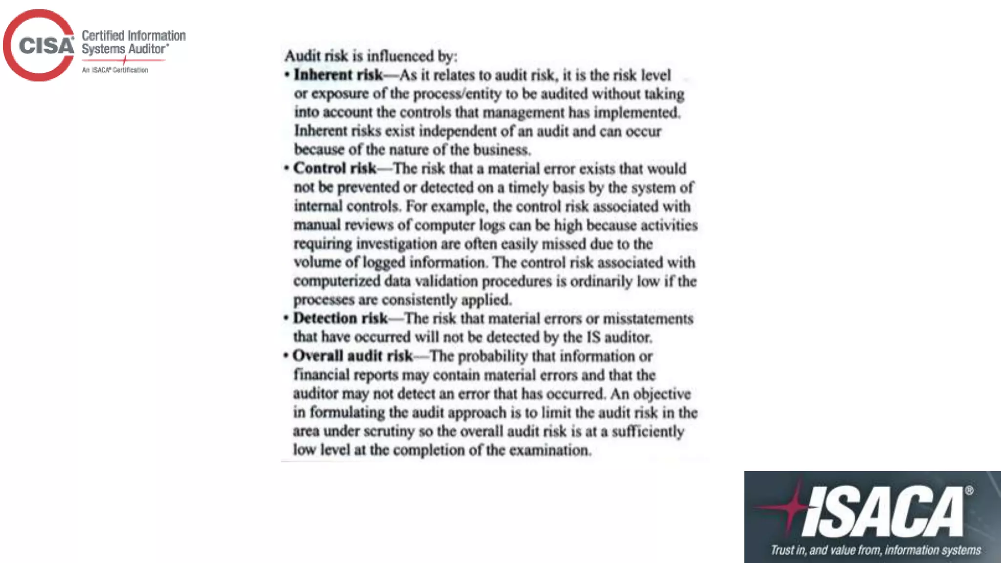 CISA Training - Chapter 1 - 2016 | PPTX