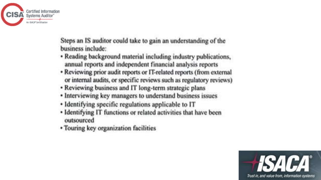 CISA Training - Chapter 1 - 2016 | PPTX | Business Accounting & Finance | Business