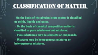 Matter around us ppt. class 9th chapter-1 | PDF