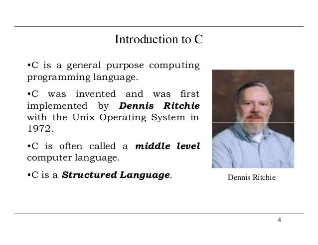 Introduction To C Programming