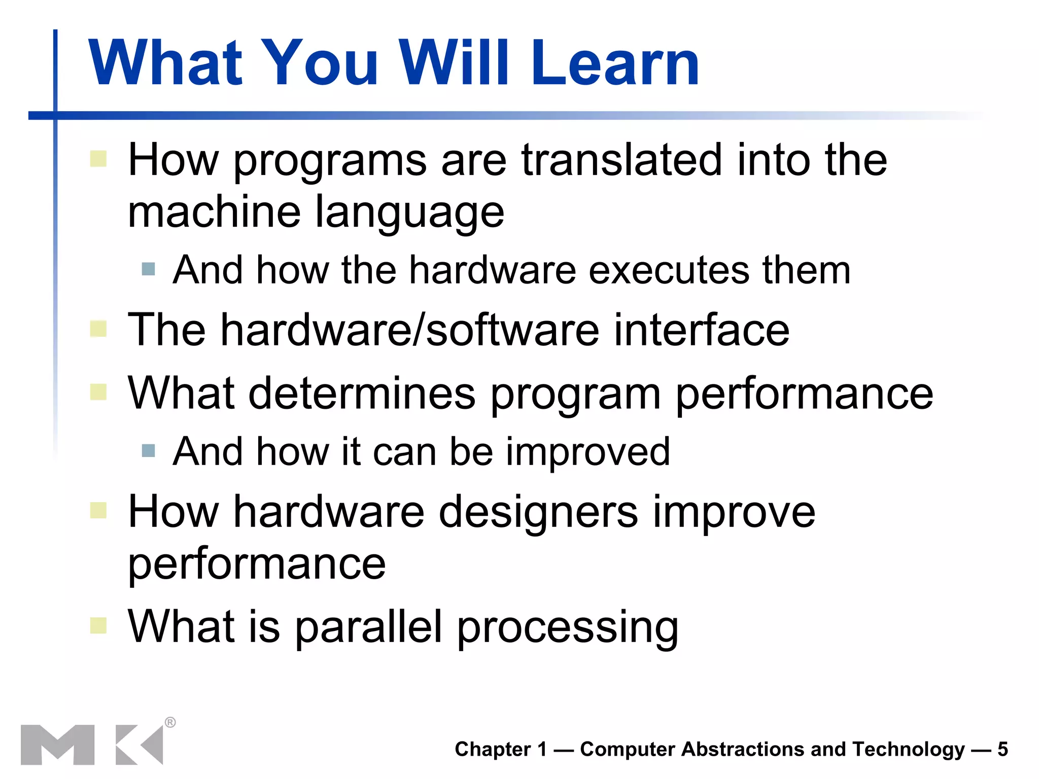 Chapter 1 computer abstractions and technology | PPT