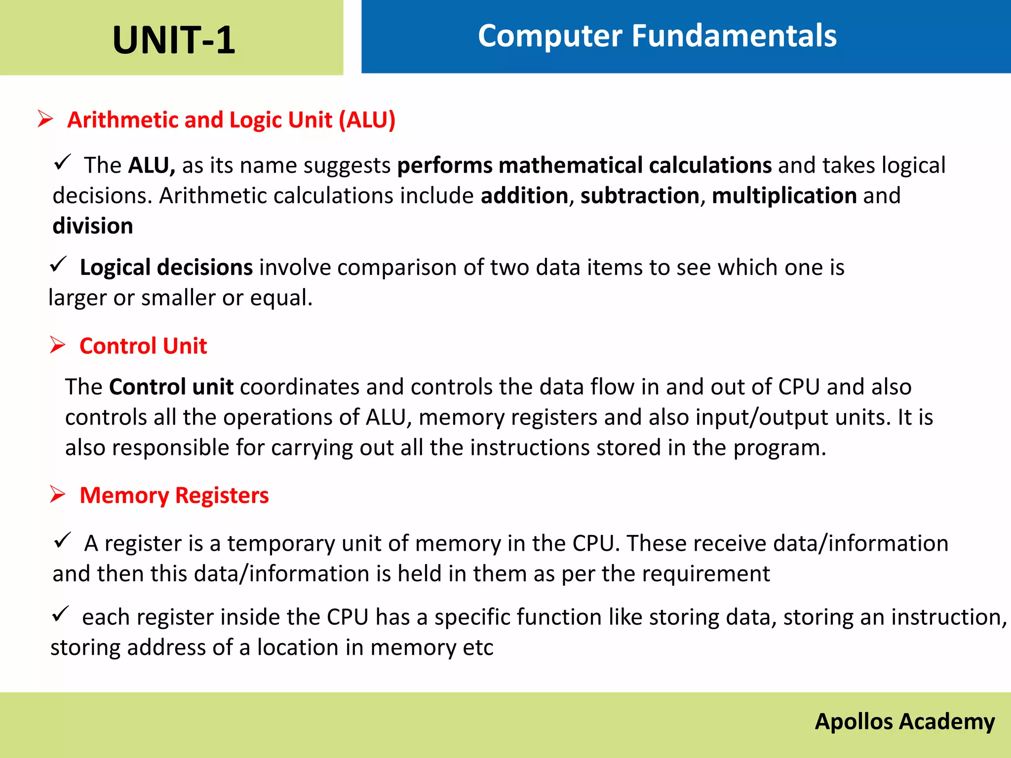 Chapter 1 computer fundamentals | PPTX | Operating Systems | Computer Software and Applications