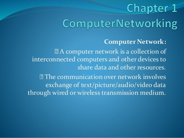 Chapter 1 computer networking Class 12th