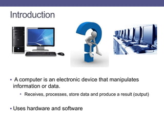 Chapter 1 computers | PPT