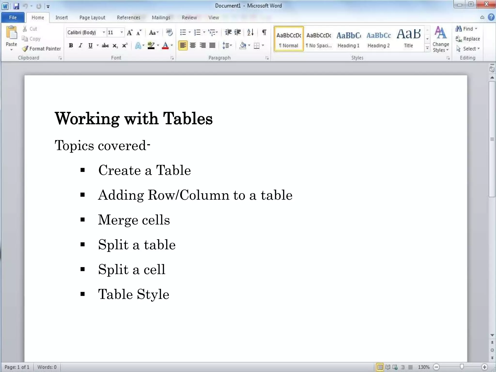 Microsoft Word 2010 | PPTX