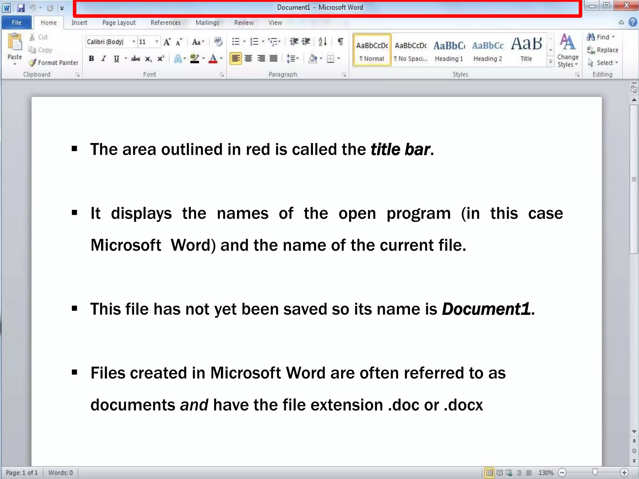 Microsoft Word 2010 | PPTX