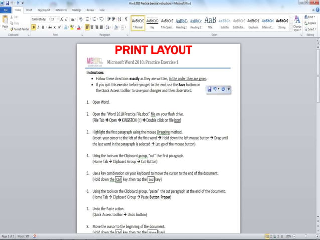 Microsoft Word 2010 | PPTX