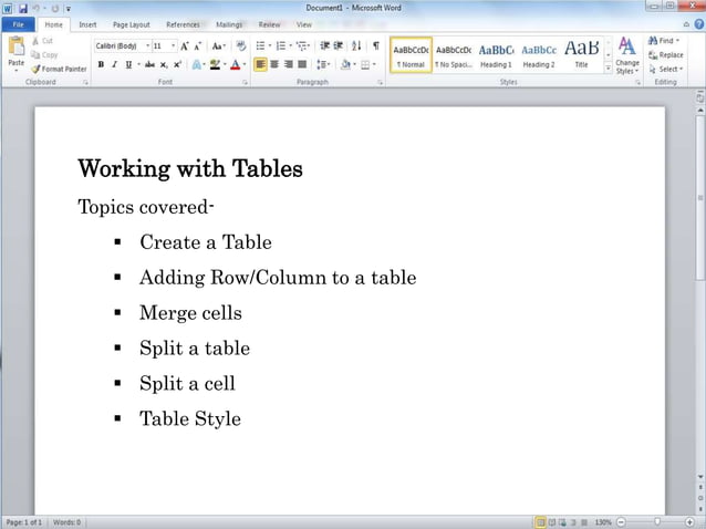 Microsoft Word 2010 | PPTX