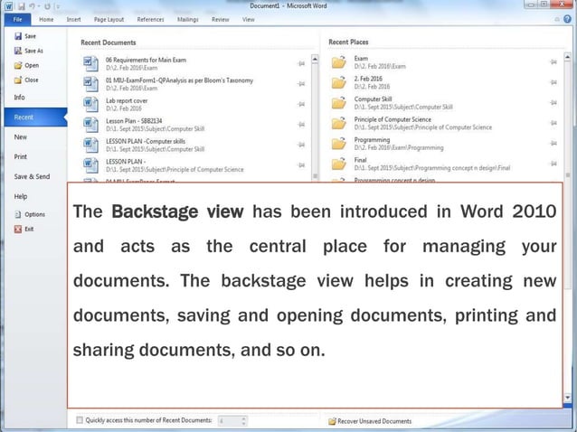 Microsoft Word 2010 | PPTX