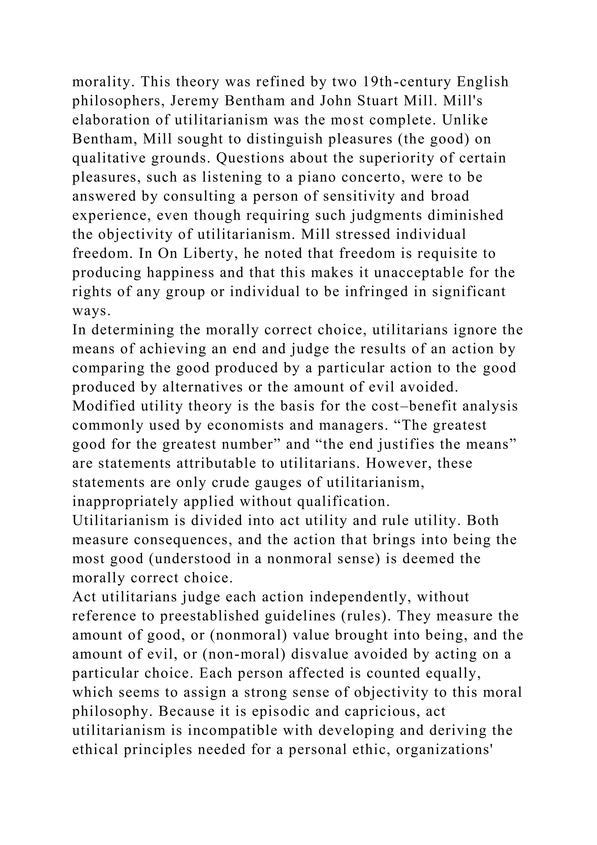 CHAPTER 1 CONSIDERING MORAL PHILOSOPHIES AND PRINCIPLESWhat sou.docx