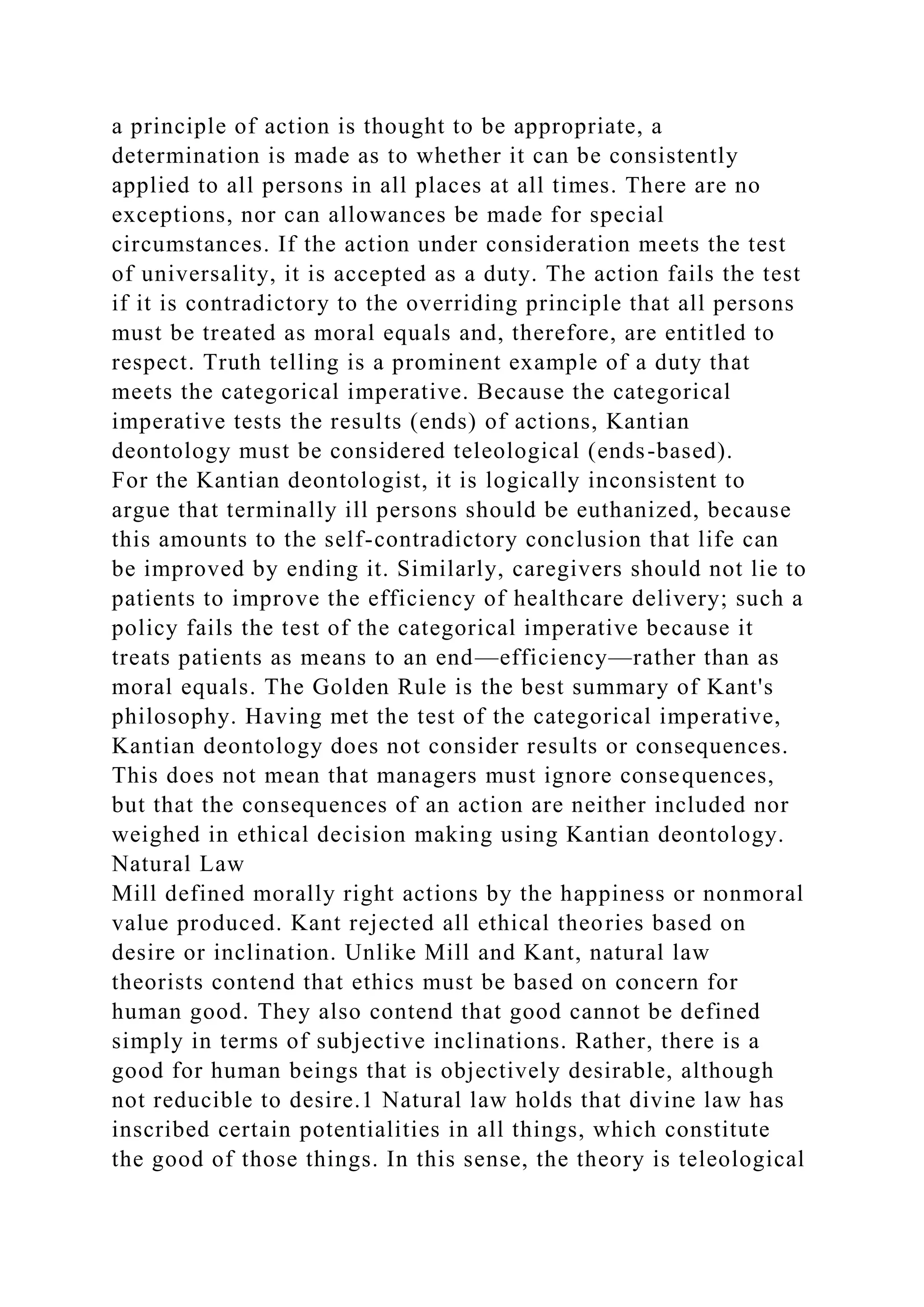 CHAPTER 1 CONSIDERING MORAL PHILOSOPHIES AND PRINCIPLESWhat sou.docx