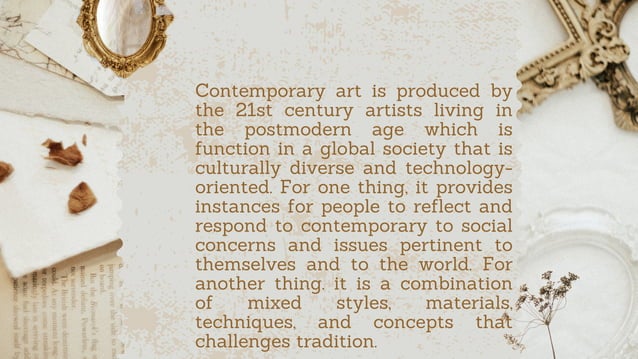Chapter 1: Contemporary Art SHS Grade 12 | PDF