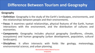 Chapter 1 Contemporary Geography of Tourism | PPT