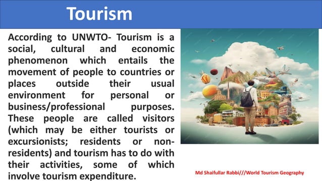 Chapter 1 Contemporary Geography of Tourism | PPT