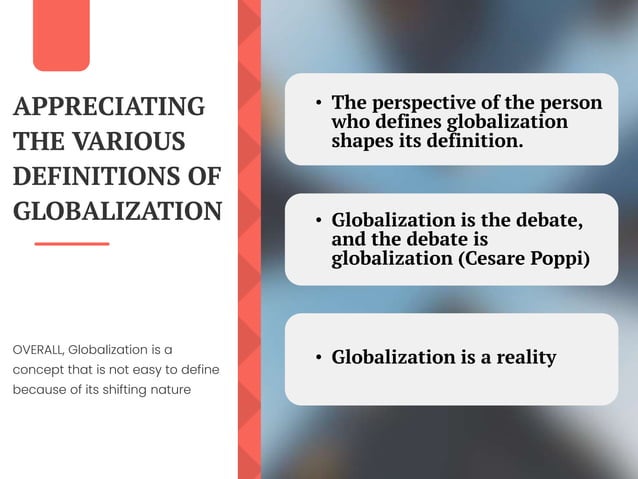 Chapter 1 - DEFINING GLOBALIZATION CONTEMPORARY WORLD.pptx | Geography | Science