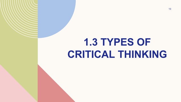 CHAPTER 1 CRITICAL THINKING.pptx | Education
