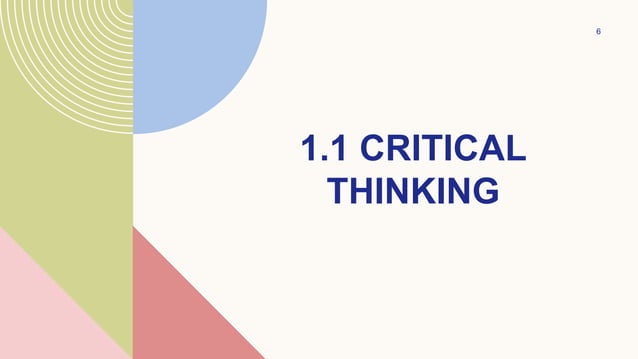 CHAPTER 1 CRITICAL THINKING.pptx | Education