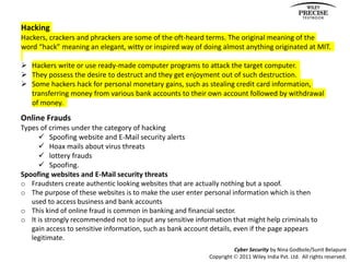 Chapter 1_Cyber Security.pptx | Crime & Harmful Acts to Individuals ...