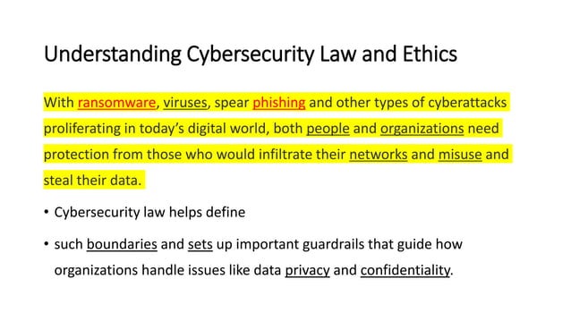 Chapter1 Cyber security Law & policy.pptx | Internet Safety | Parenting