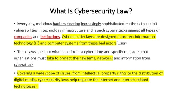 Chapter1 Cyber security Law & policy.pptx | Internet Safety | Parenting