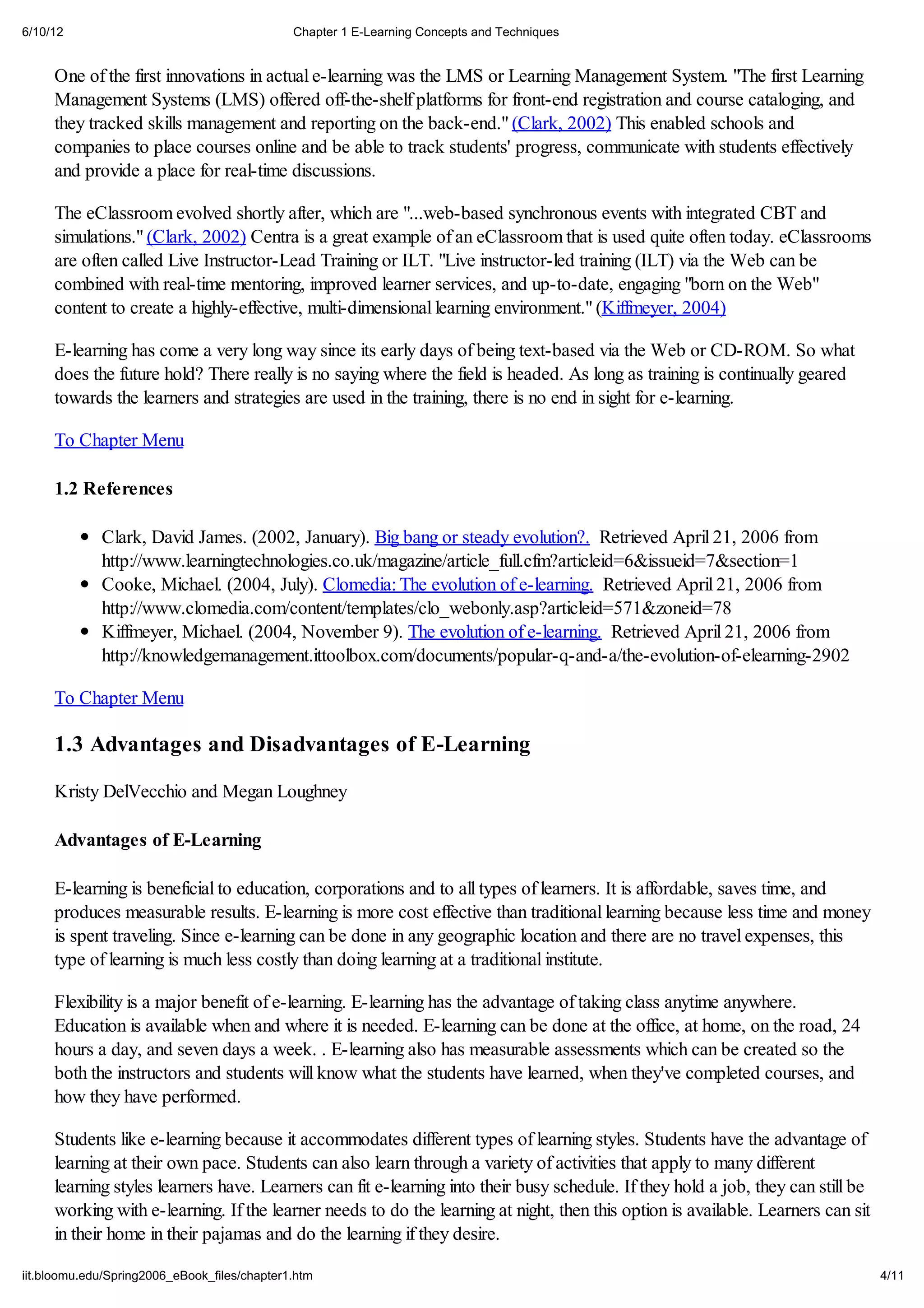 Chapter 1 e learning concepts and techniques | PDF