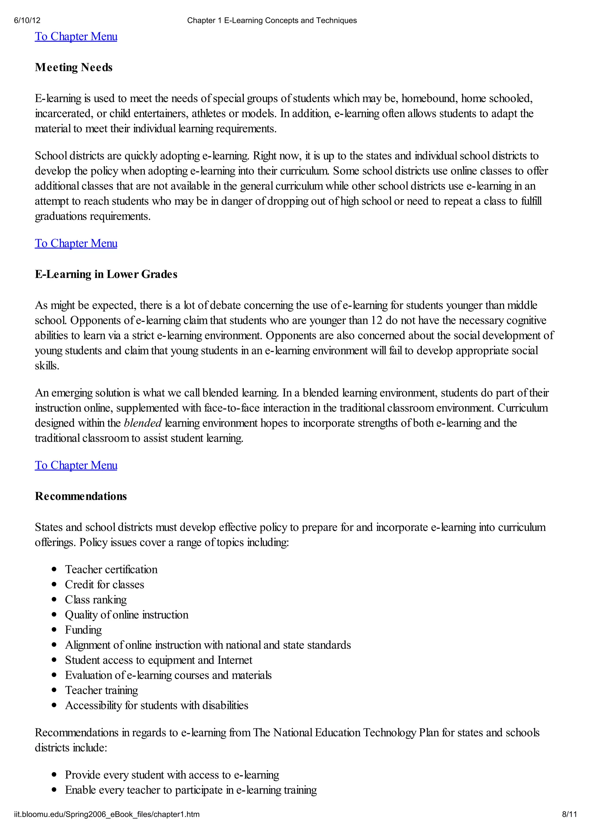 Chapter 1 e learning concepts and techniques | PDF