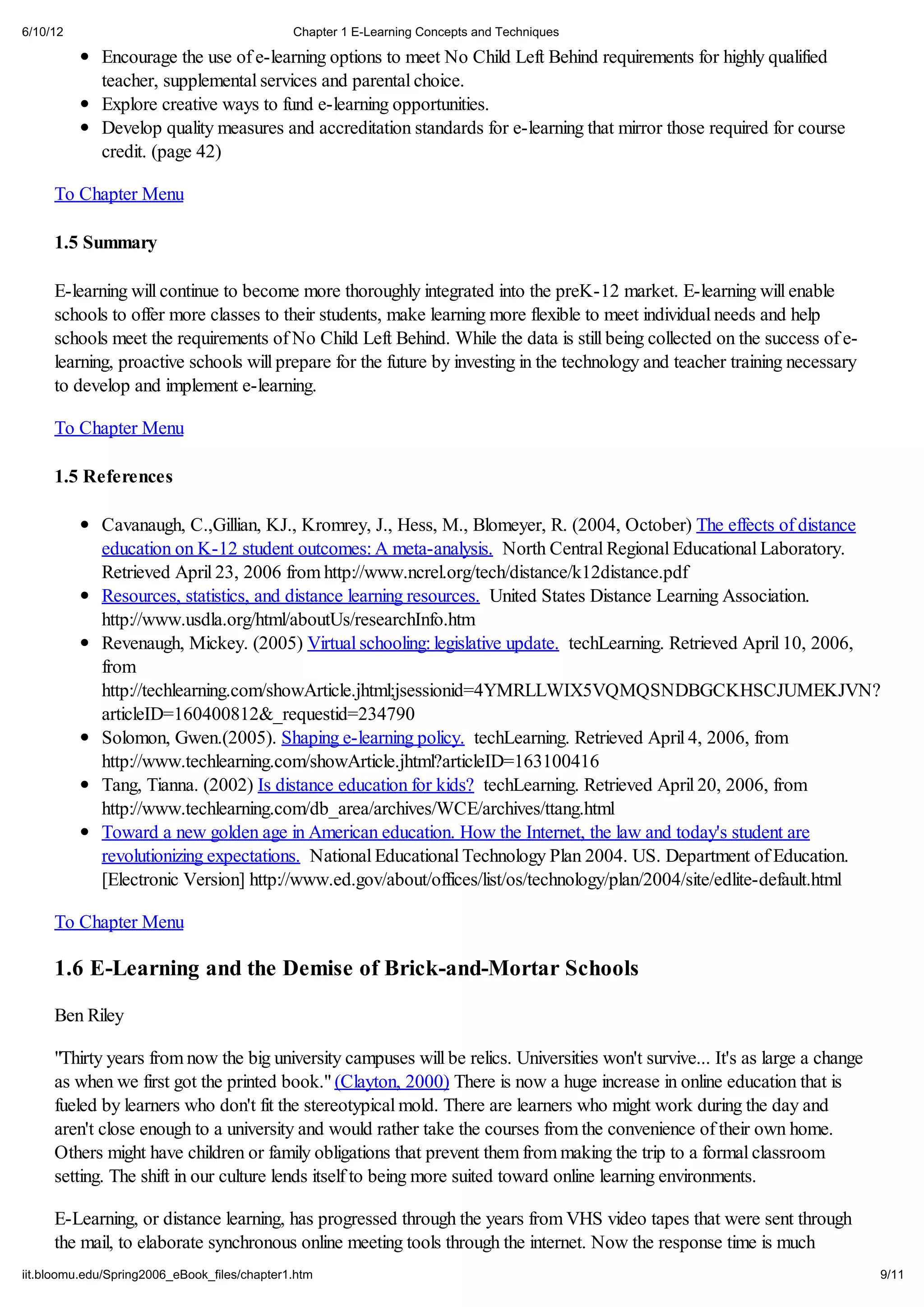 Chapter 1 e learning concepts and techniques | PDF