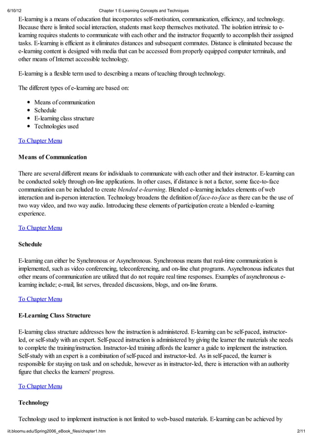 Chapter 1 e learning concepts and techniques | PDF