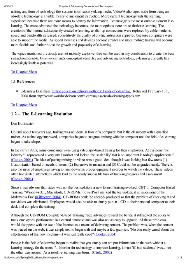 Chapter 1 e learning concepts and techniques | PDF