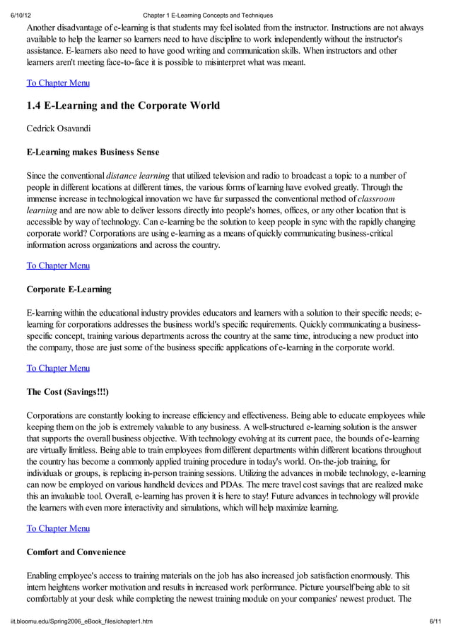 Chapter 1 e learning concepts and techniques | PDF