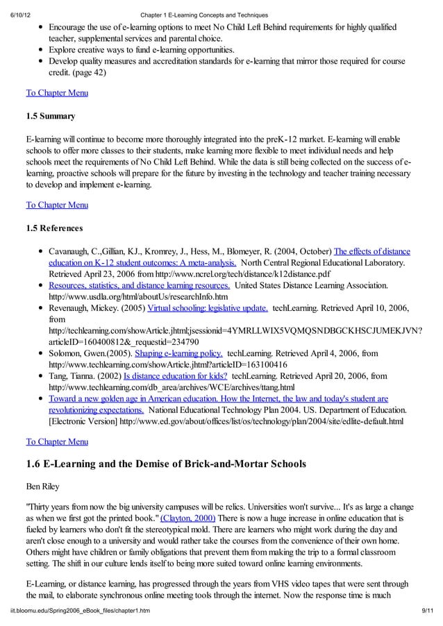 Chapter 1 e learning concepts and techniques | PDF