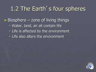 HPU NCS2200 Chapter1 earth systems lecture | PPT