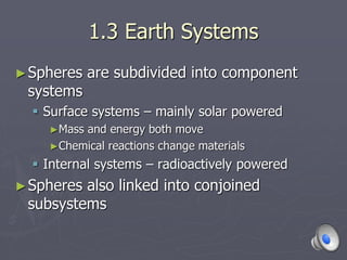 HPU NCS2200 Chapter1 earth systems lecture | PPT