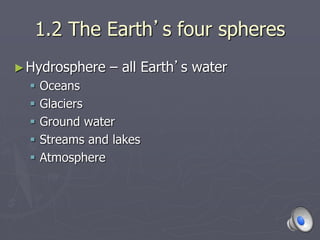 HPU NCS2200 Chapter1 earth systems lecture | PPT