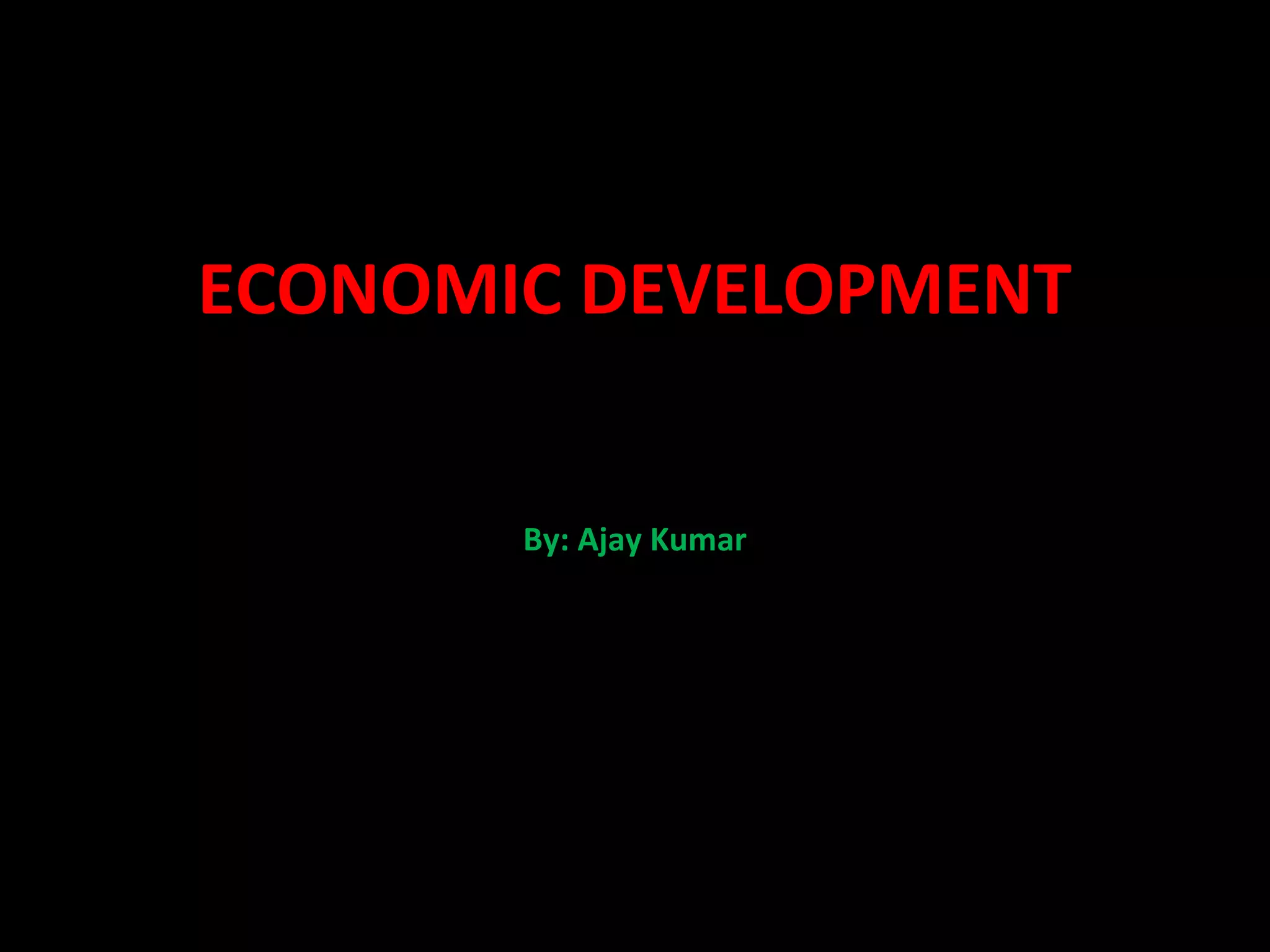 Chapter 1 economic development (1) | PPT