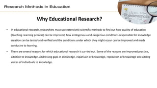 Chapter 1 Educational Research The Basics | PPTX