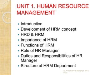 Introduction to Human Resource Management | PPT