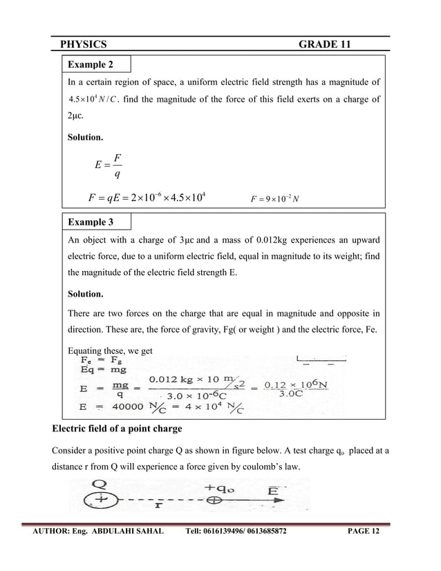Chapter (1) electrostatics | PDF
