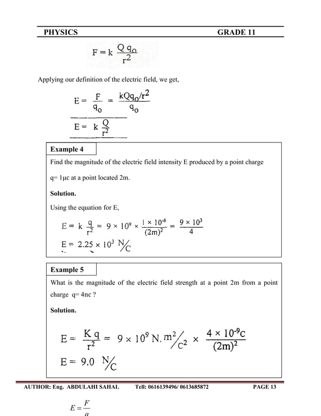 Chapter (1) electrostatics | PDF