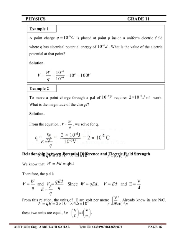 Chapter (1) electrostatics | PDF