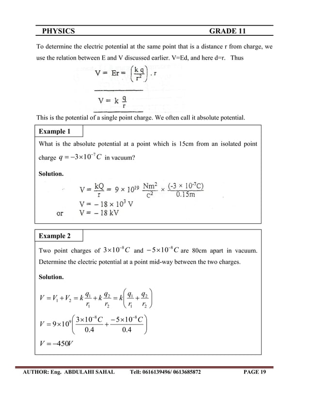 Chapter (1) electrostatics | PDF